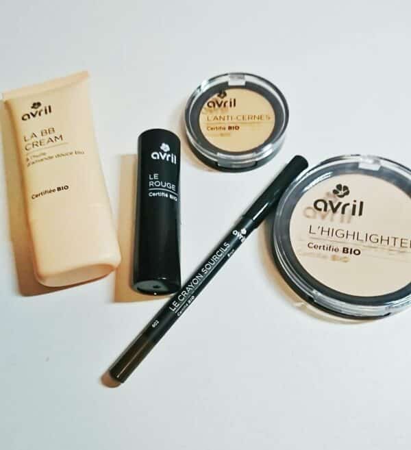 Mon avis sur le maquillage bio et pas cher de chez Avril beauté